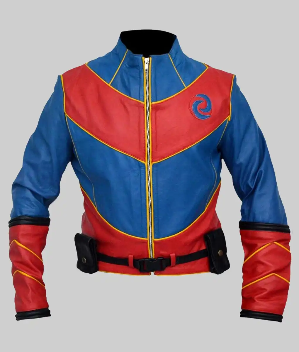 Captain Henry Danger Red and Blue Costume LeatherJacket