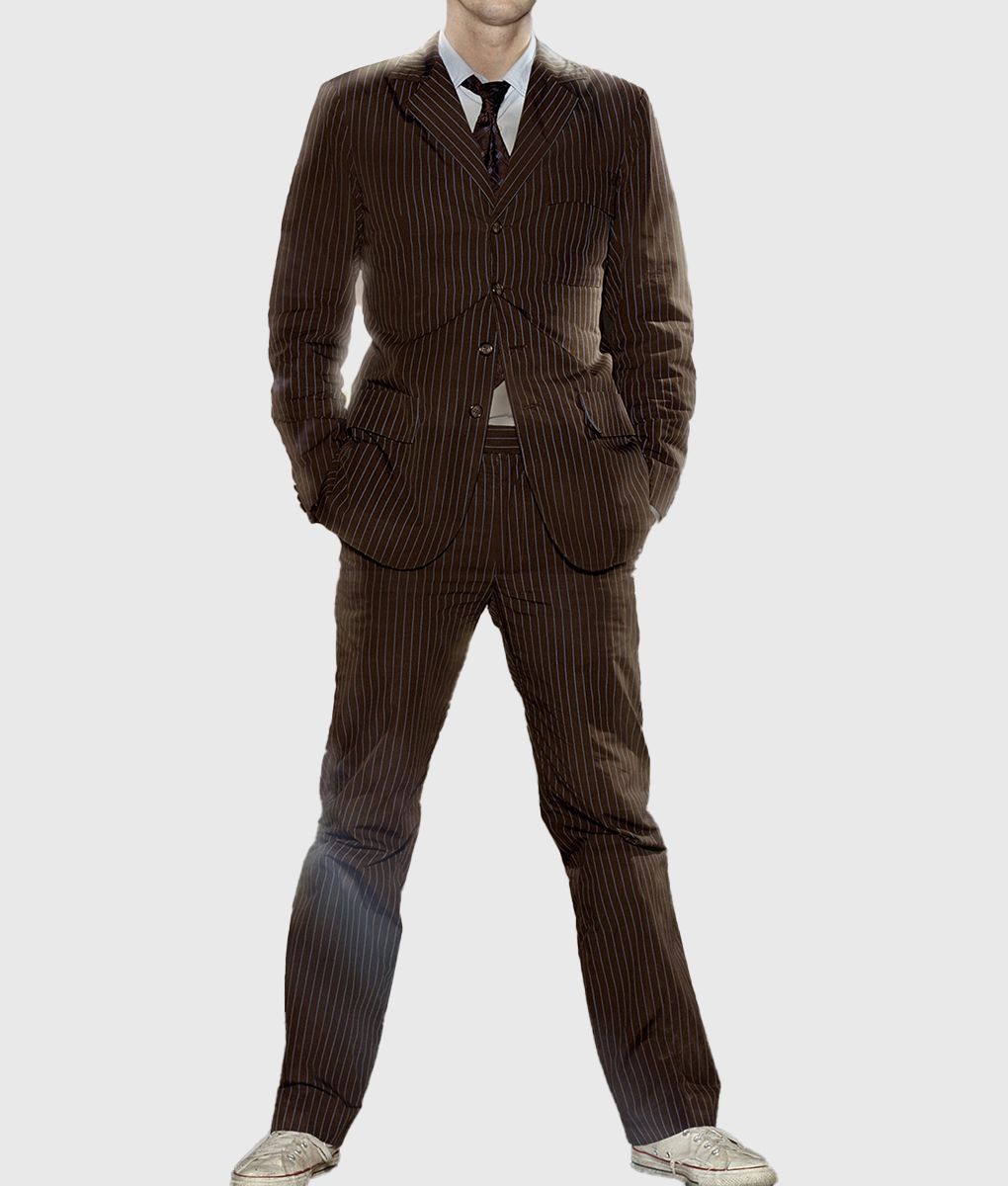 Tenth Doctor Who Suit | David Tennant Pinstripe 10th Doctor Suit