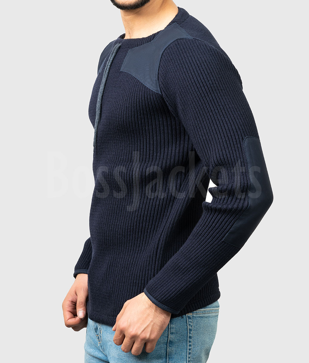 James Bond British Military Commando Blue Sweater | Daniel Craig Sweater