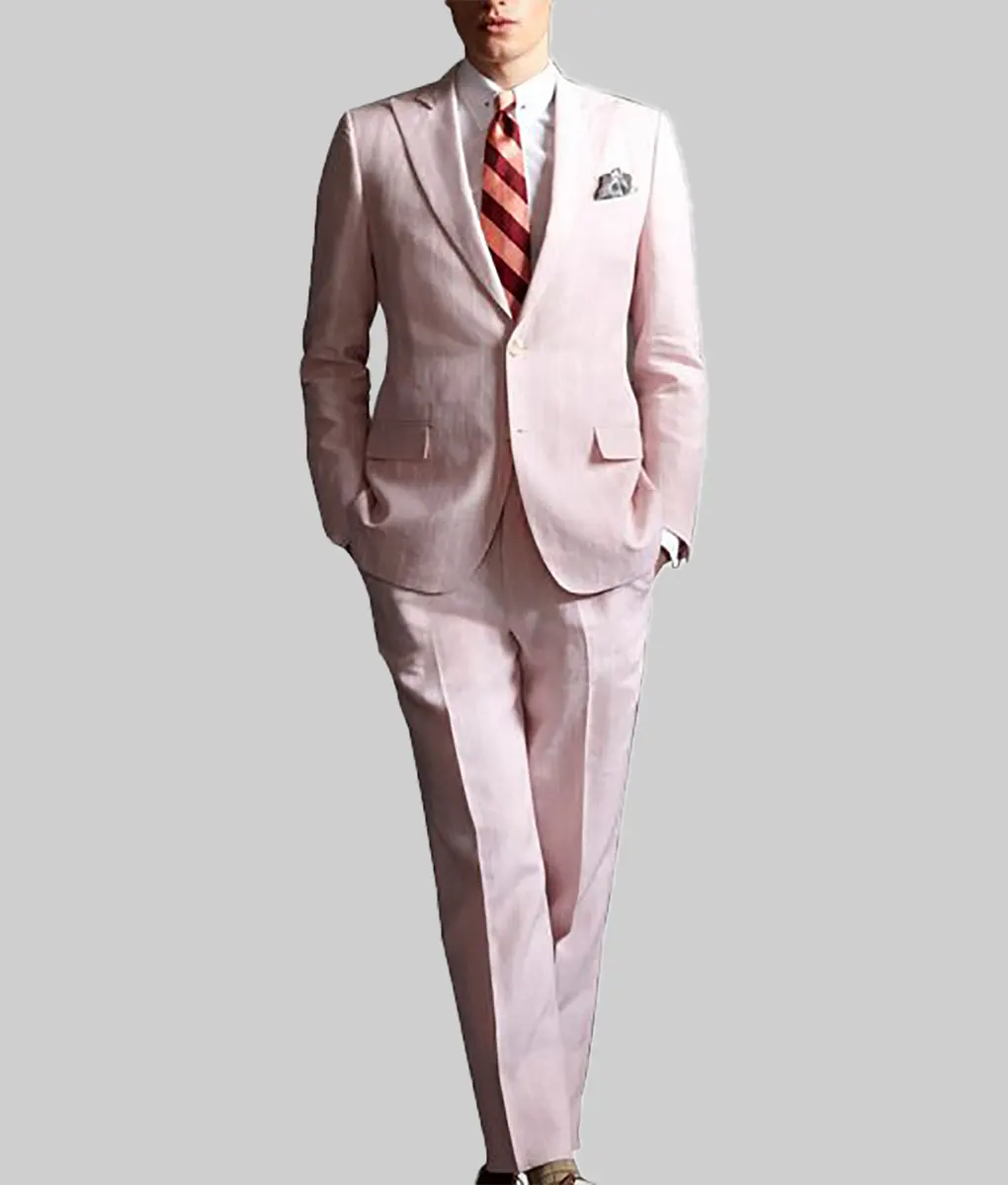 The Great Gatsby Jay (Leonardo DiCaprio) Pink Suit