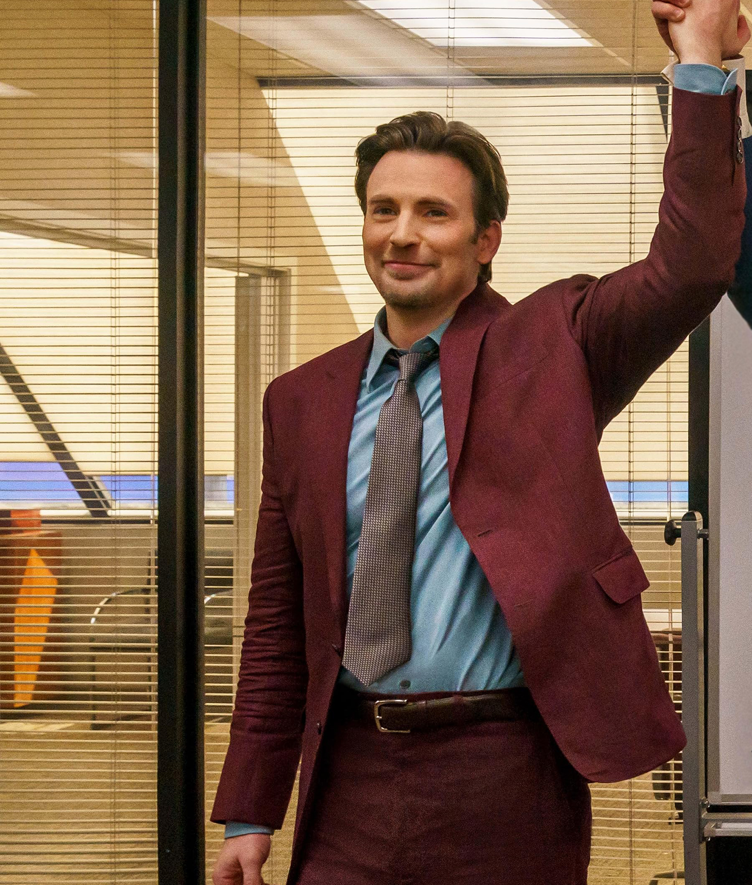 Pain Hustlers Pete Brenner (Chris Evans) Suit | Boss Jackets