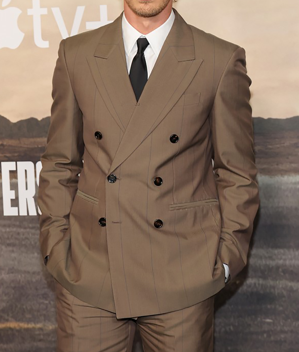 Austin Butler Masters of the Air Premier Brown Suit