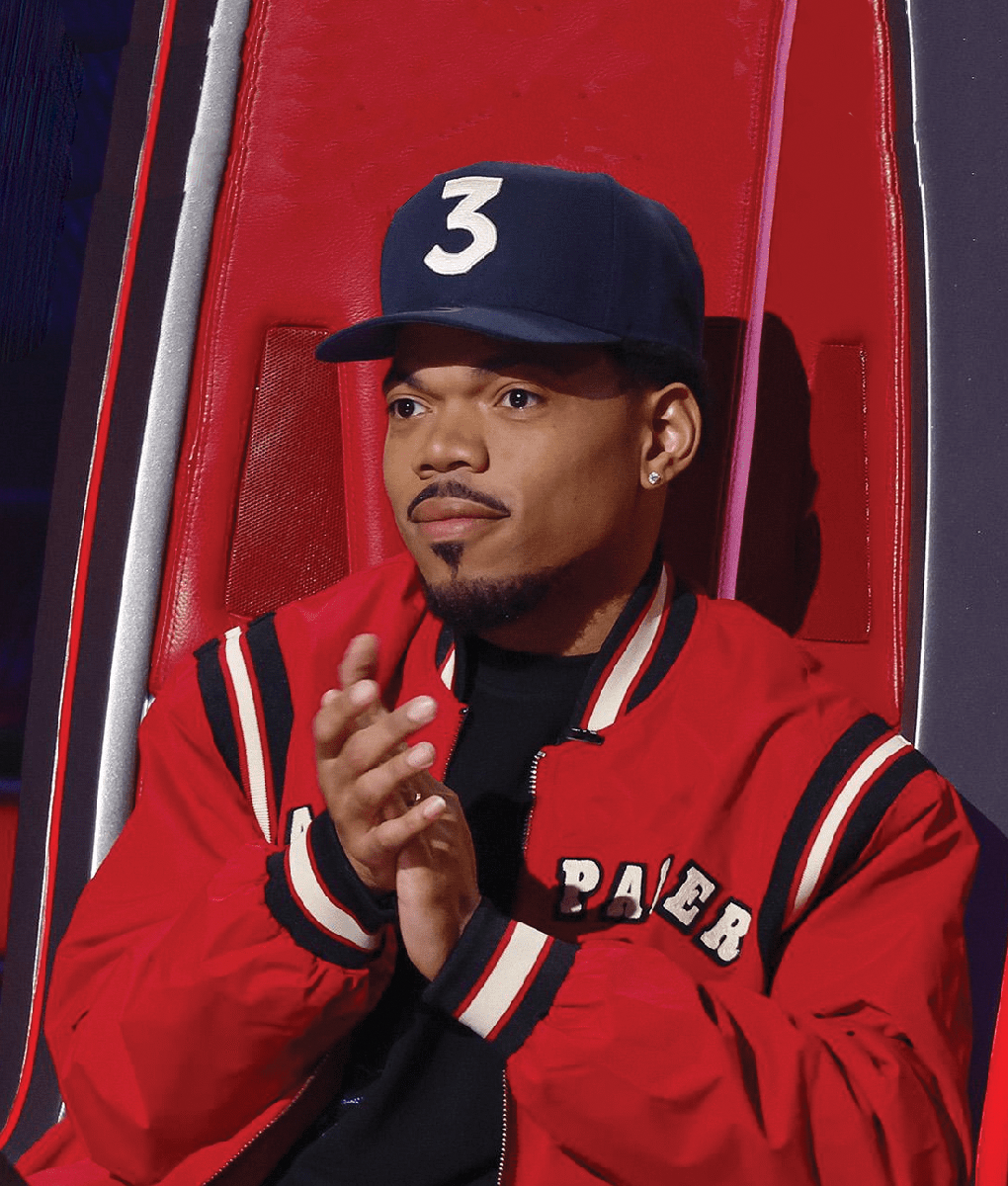 The Voice Chance the Rapper Daily Paper Red Varsity Jacket