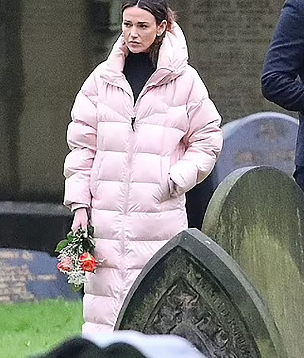 Fool Me Once Maya Stern (Michelle Keegan) Pink Puffer Coat