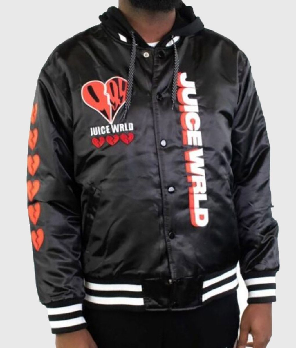 Juice Wrld 999 Black Bomber Jacket | Boss Jackets