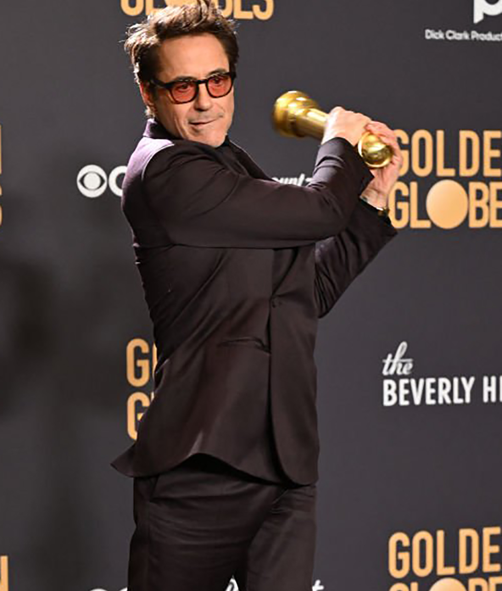 Robert Downey Jr. 81st Golden Globe Awards Purple Suit