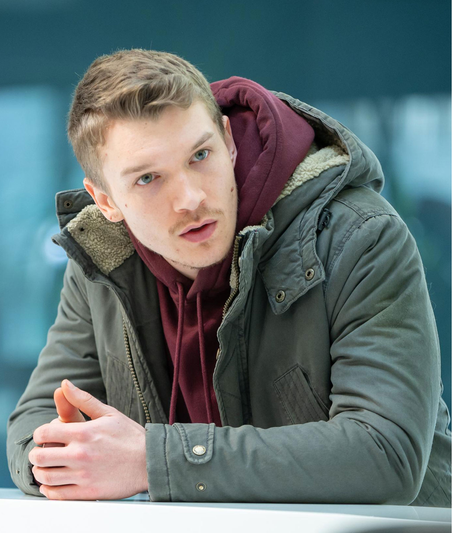 April X Baxter (Connor Storrie) Green Hooded Jacket