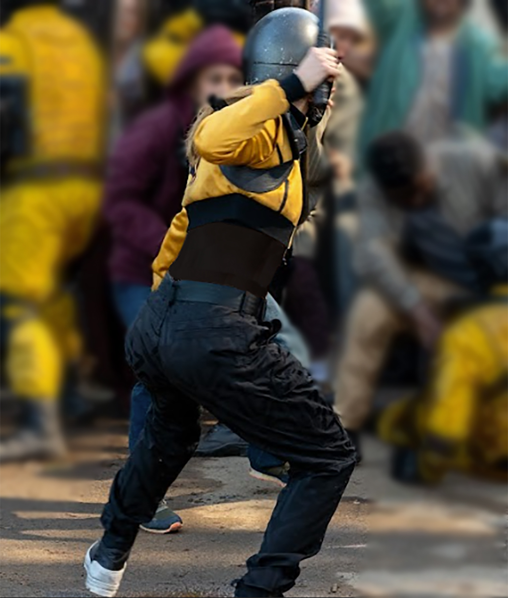 Boy Kills World Jessica Rothe (June 27) Yellow Cropped Jacket