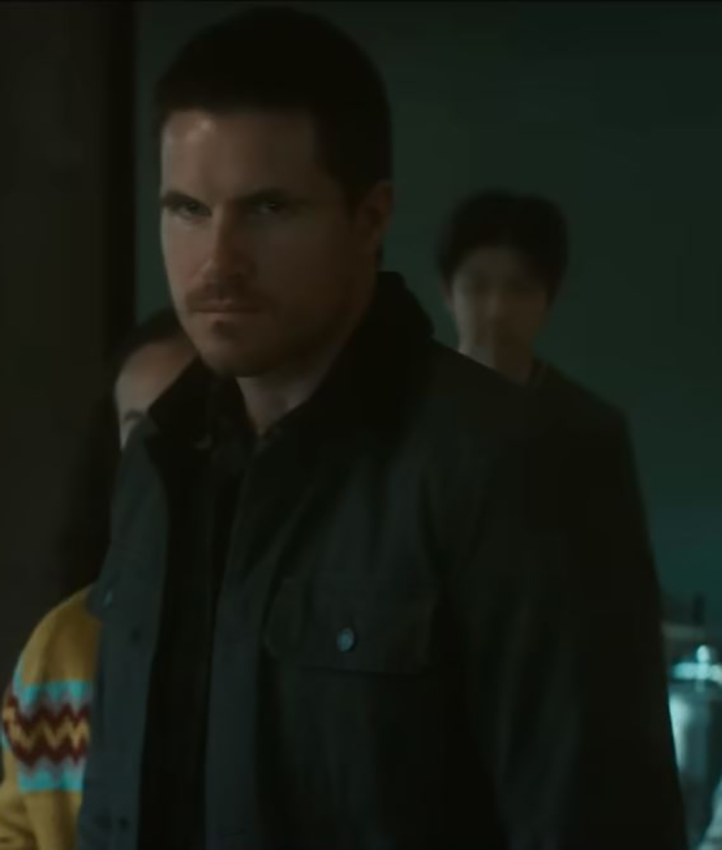 Code 8 Robbie Amell: Part II (Connor Reed) Charcoal Black Jacket