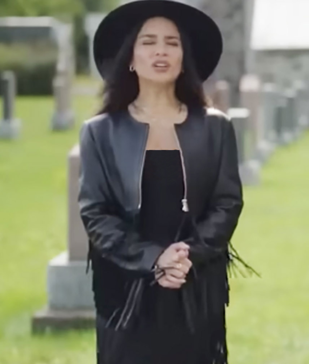 French Girl Ruby Collins (Vanessa Hudgens) Black Cropped Jacket