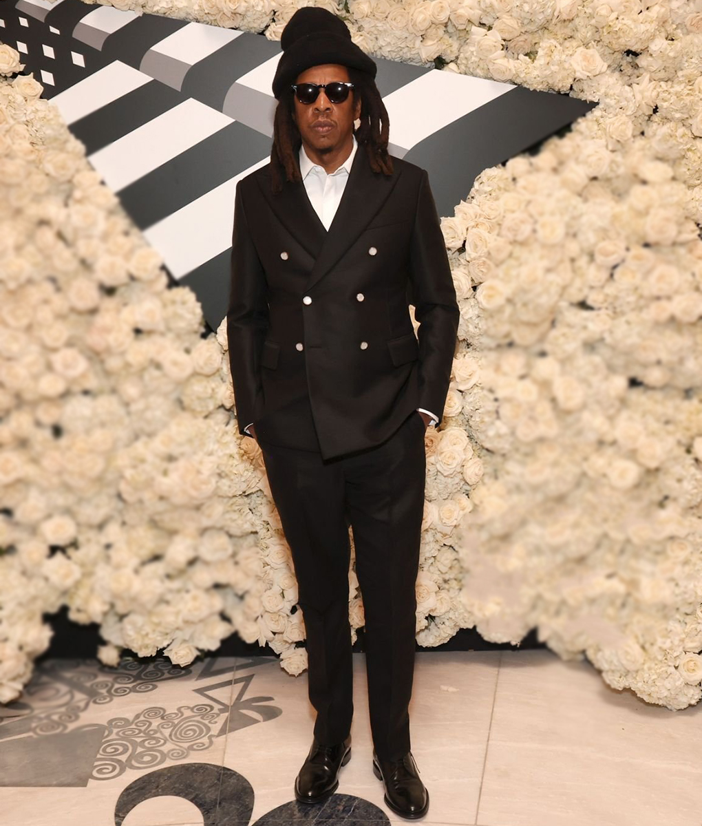 Jay Z (Shawn Corey Carter) Super Bowl LVIII Black Suit