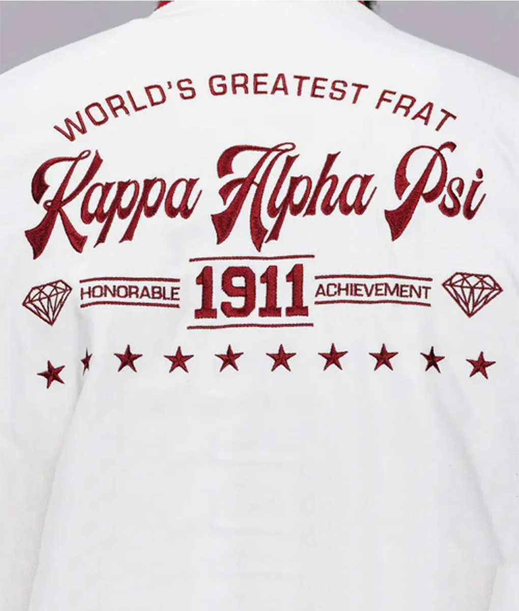 Kappa Alpha Psi World’s Greatest Frat Red Varsity Jacket