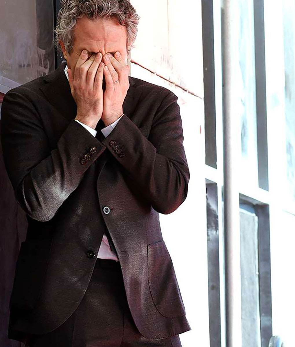 Mark Ruffalo Hollywood Walk of Fame 2024 Brown Suit