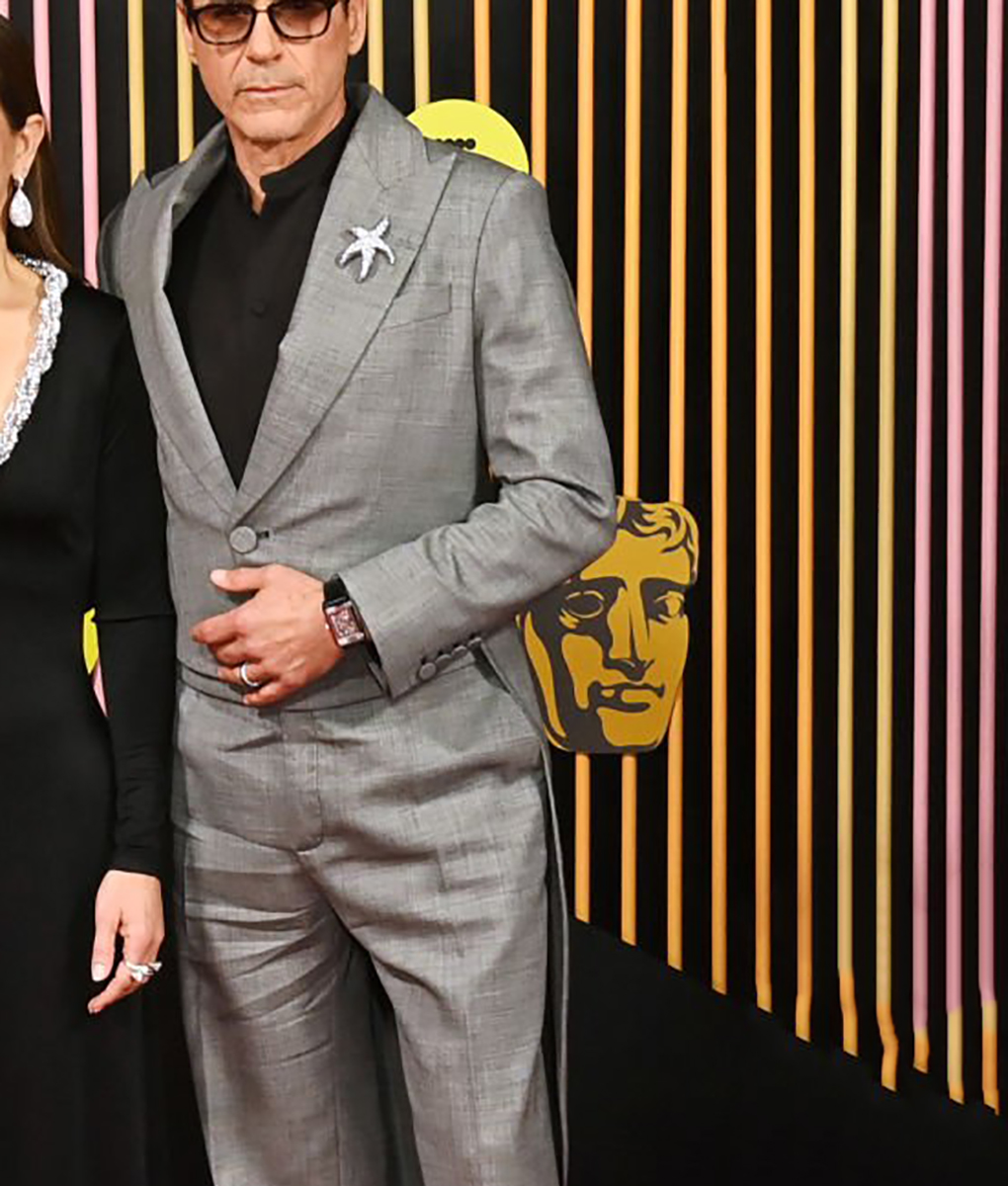 Robert Downey Jr. EE BAFTA Film Awards 2024 Gray Tailcoat