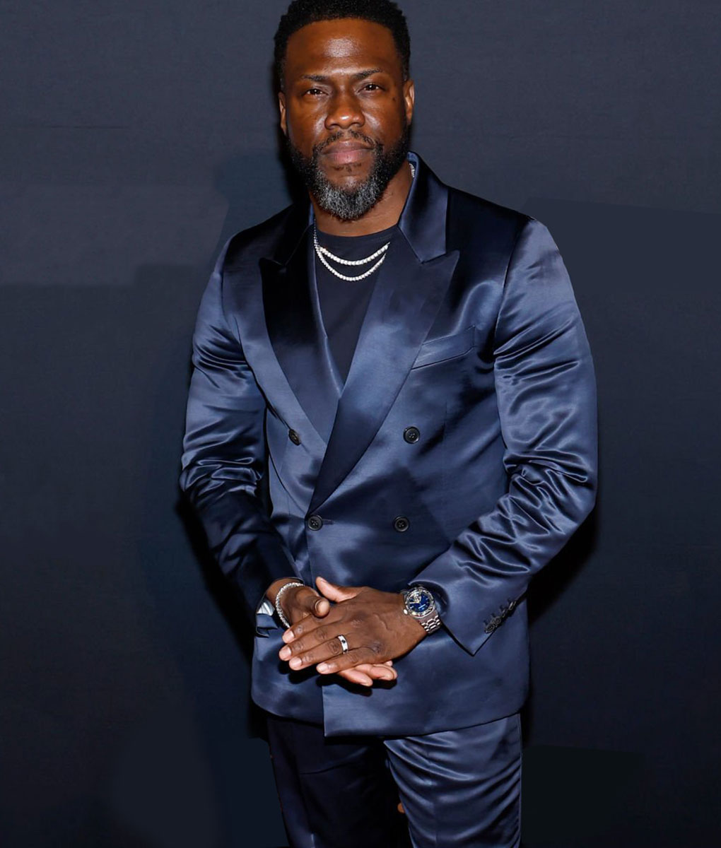 Kevin Hart The 2024 Mark Twain Prize Navy Blue Suit