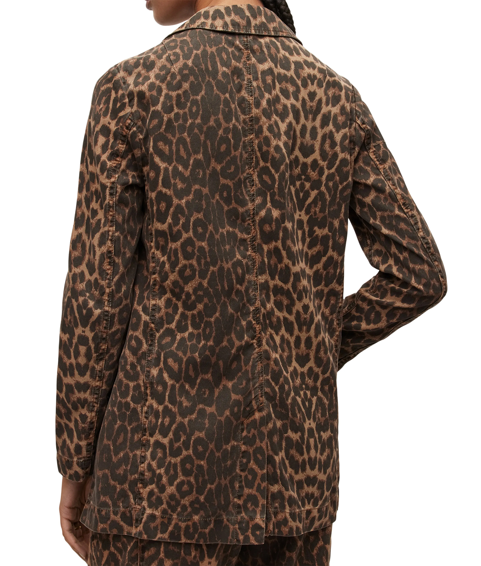 Wild Cards Max Mitchell (Vanessa Morgan) Brown Leopard Blazer