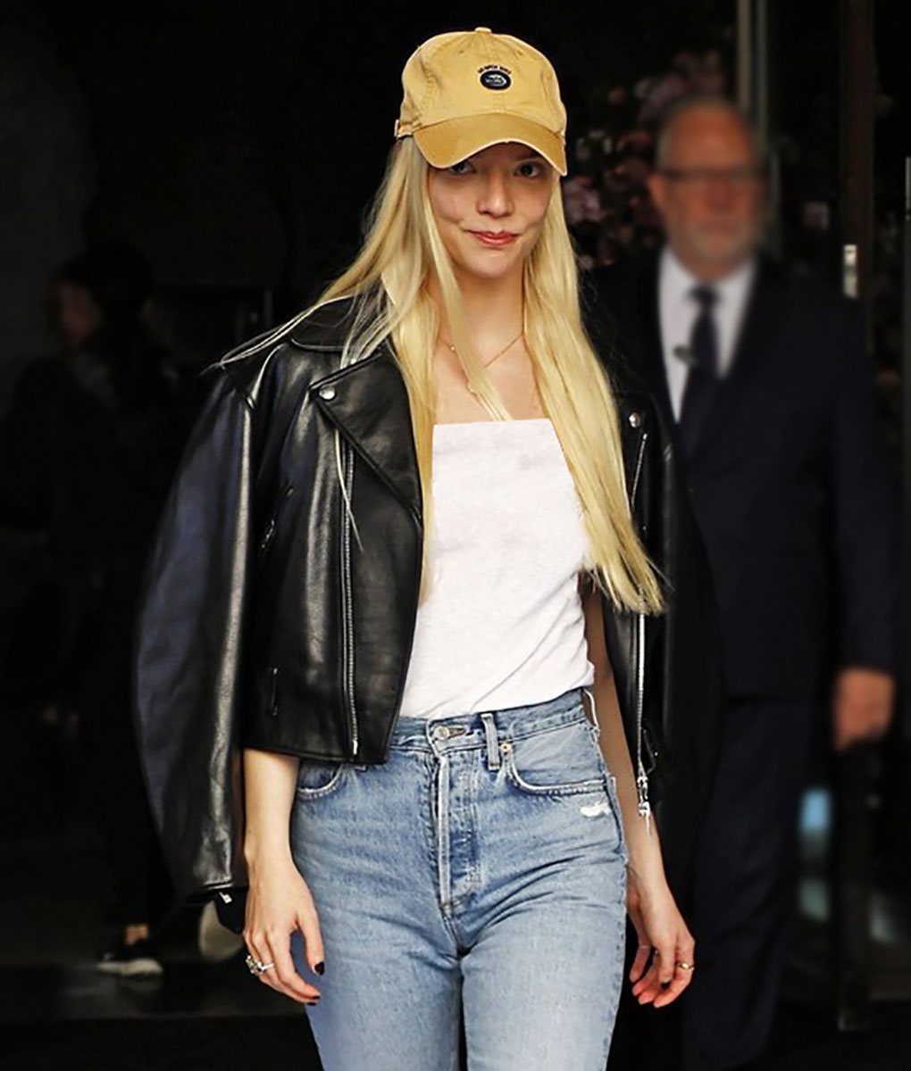 Anya Taylor-Joy Black Leather Jacket | Boss Jackets