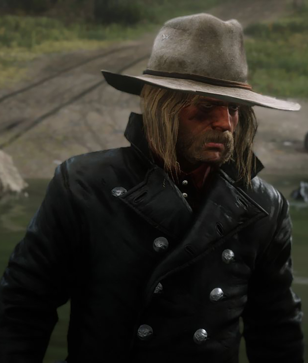 Micah Bell Red Dead Redemption 2 Black Leather Tail Coat