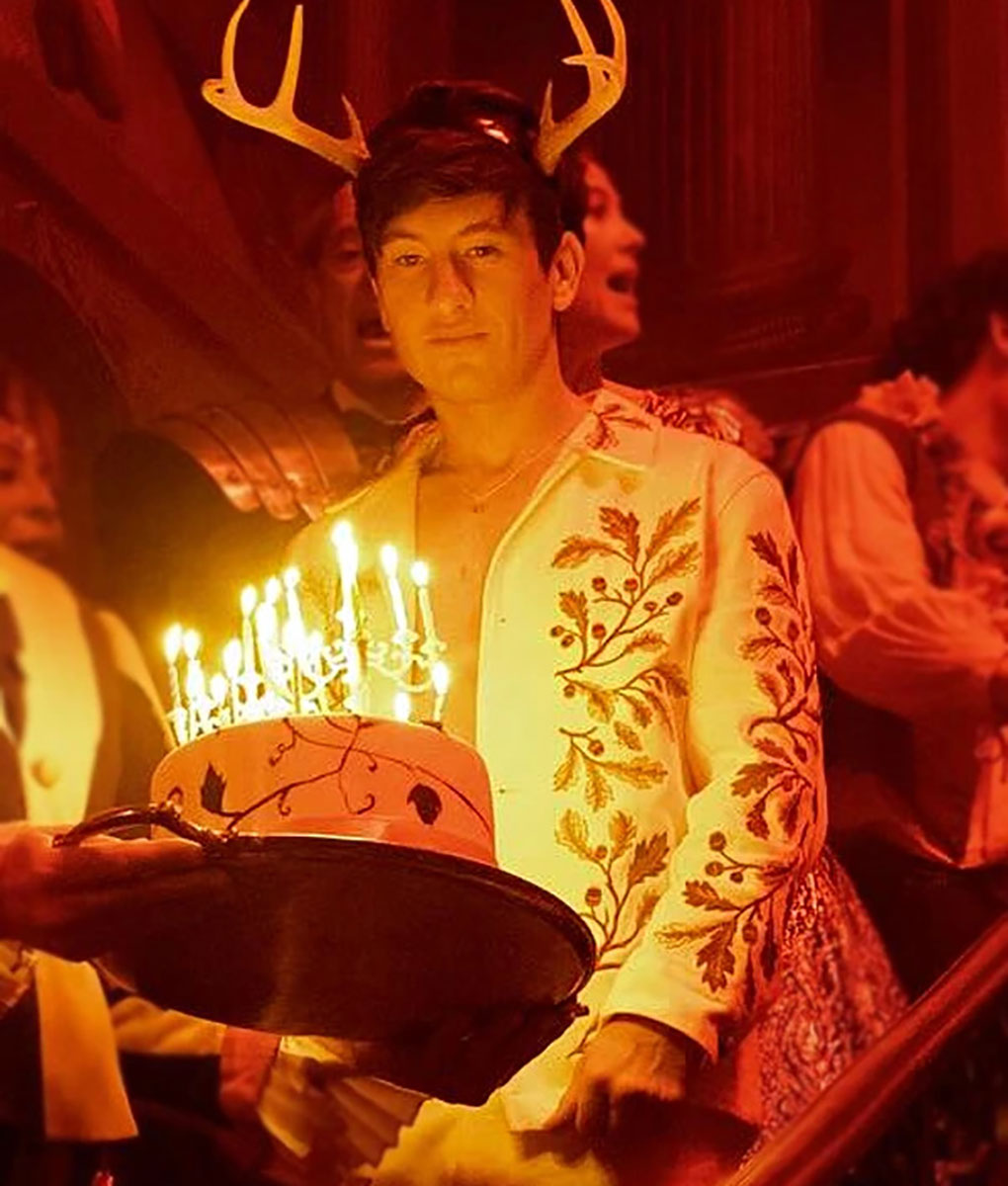 Saltburn Oliver Quick Embroidery White Jacket | Boss Jackets