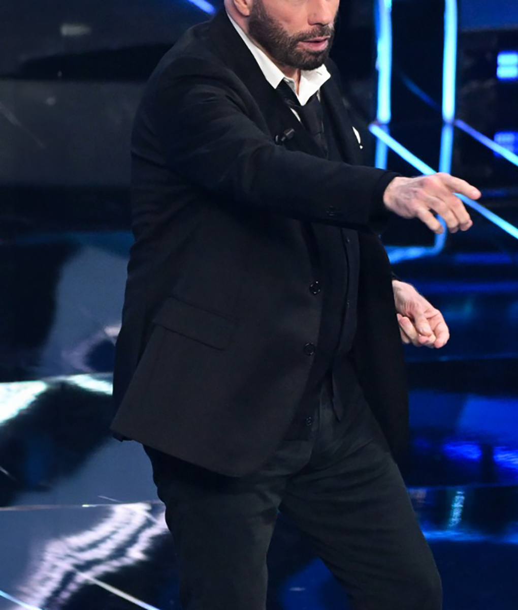 Cash Out 2024 John Travolta (Mason Goddard) Black Suit