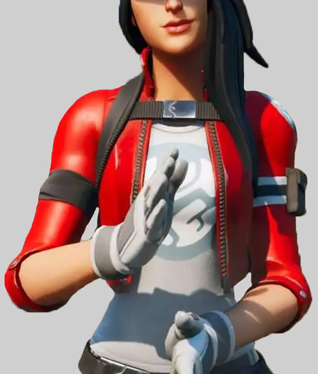 Fortnite Chapter 2 Remedy Red Cropped Jacket | Remedy Red Jacket