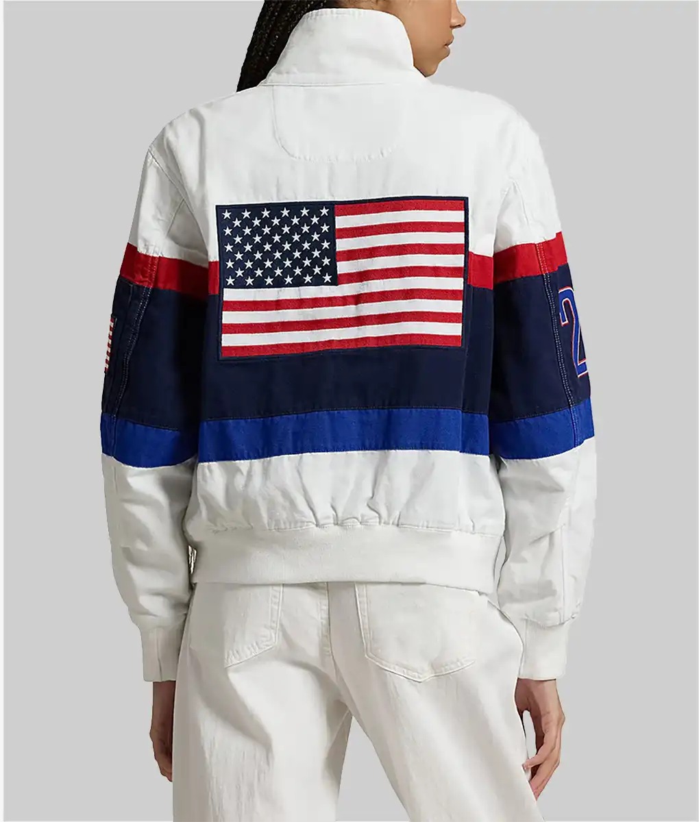 Team USA White and Blue Jacket | Boss Jackets