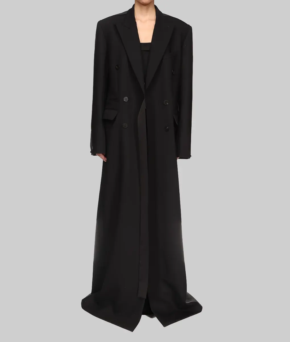 Cameron Diaz Black Long Coat - Boss Jackets