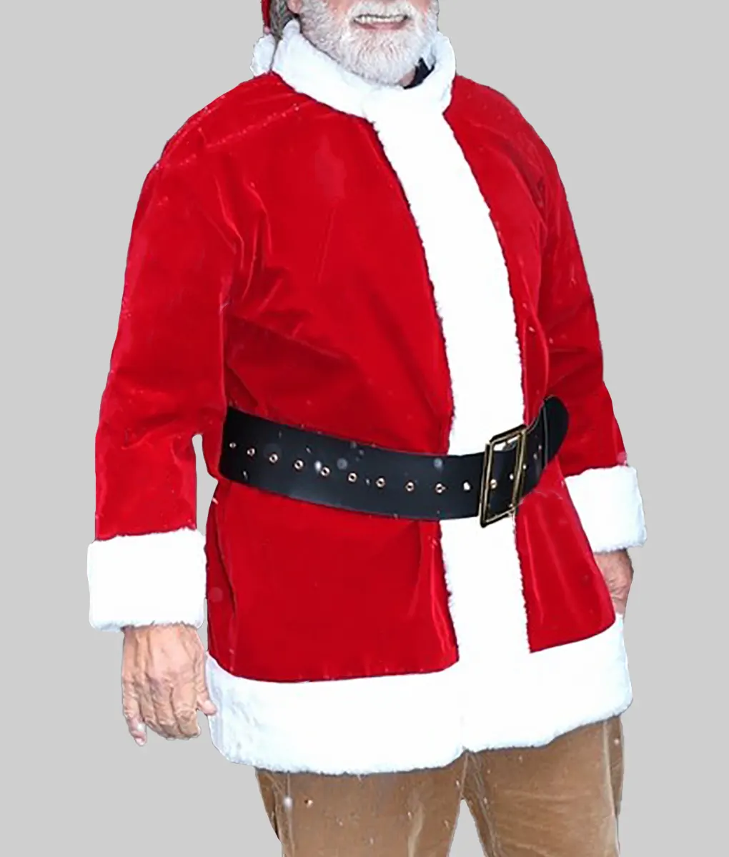 The Man with the Bag Arnold Schwarzenegger Red Santa Coat - Boss Jackets