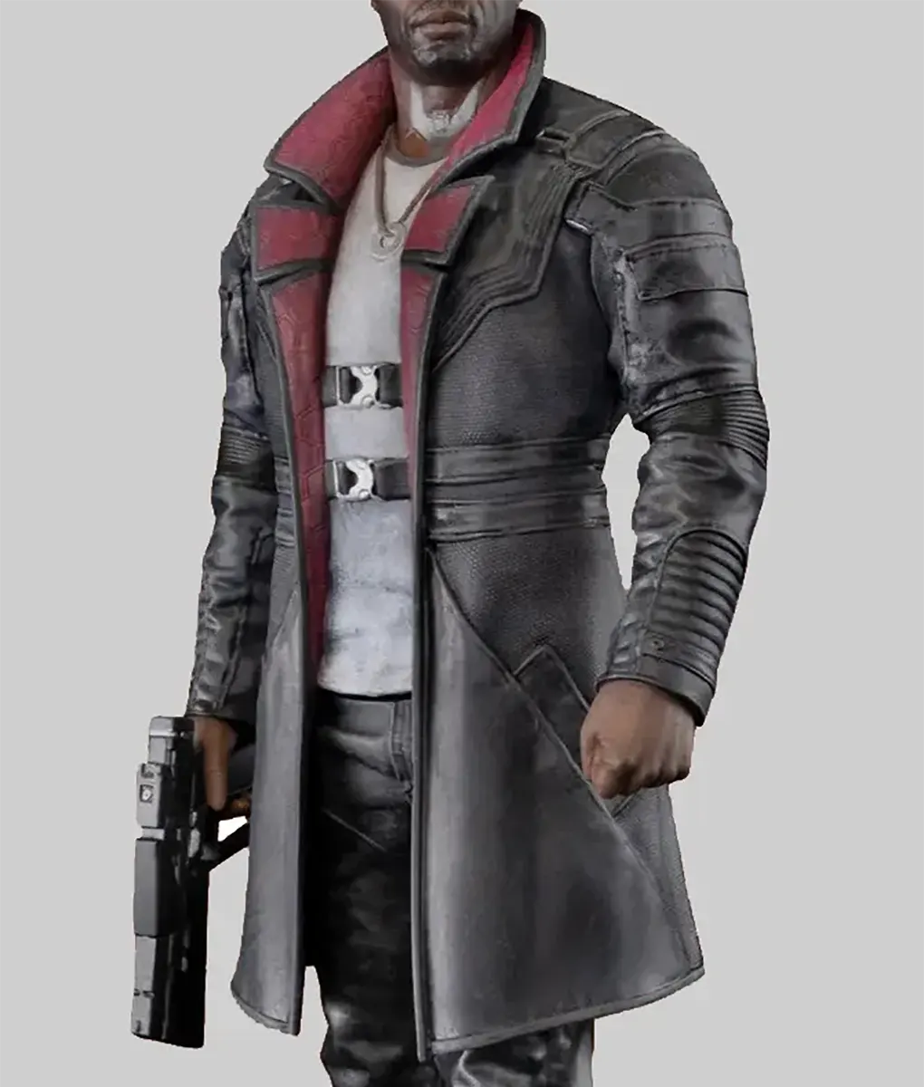 Cyberpunk 2077: Phantom Liberty Solomon Reed Black Leather Coat - Boss ...