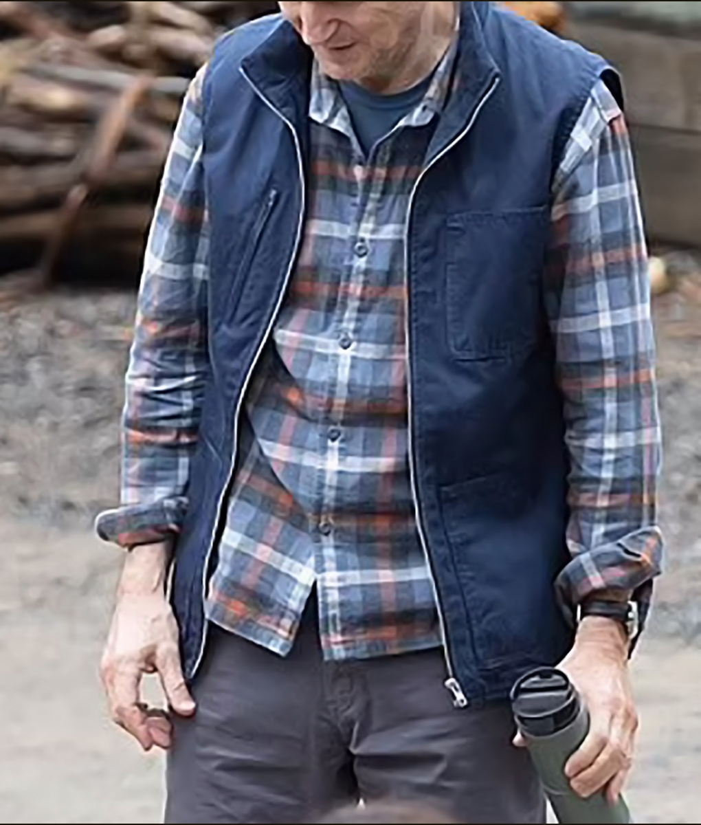Ice Road Vengeance Liam Neeson Blue Vest | Boss Jackets