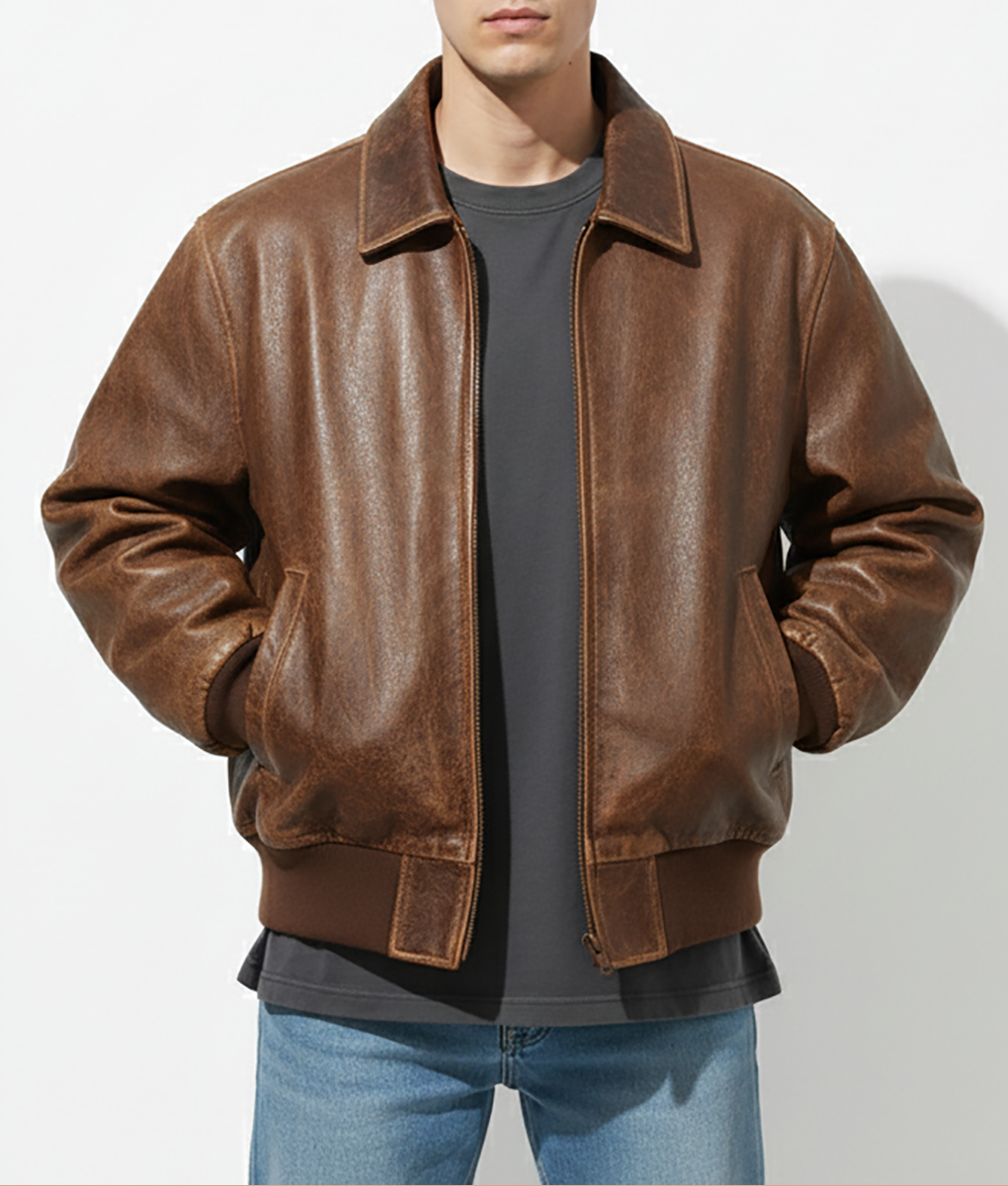 Roofman Channing Tatum Brown Leather Jacket | Boss Jackets