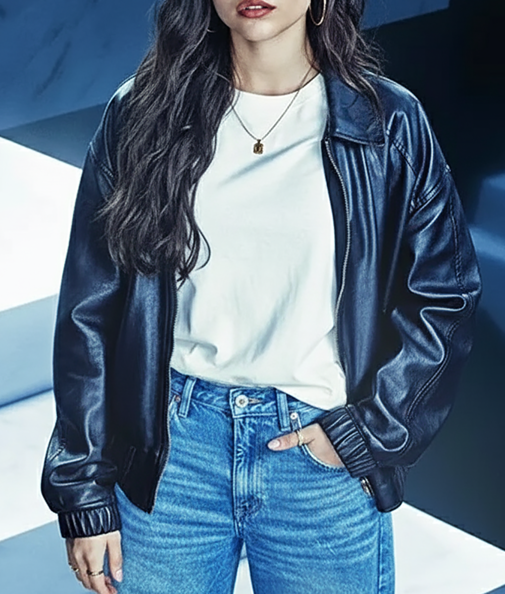 Ariana Greenblatt Now You See Me Now You Don’t Leather Jacket | Boss ...
