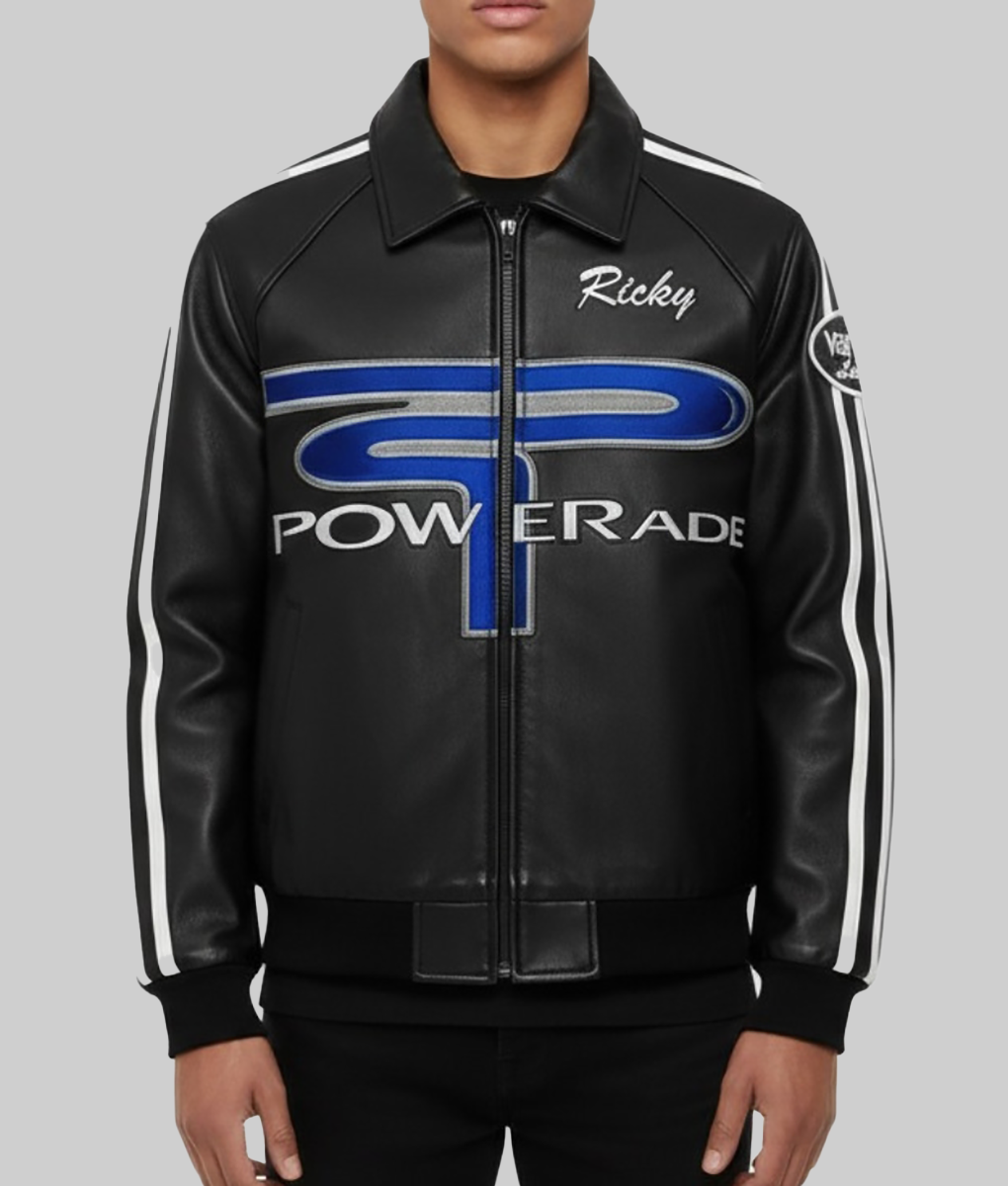 Ricky Bobby Powerade Leather Jacket | Boss Jackets