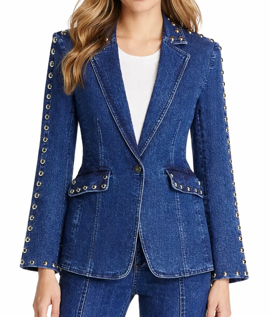Margo’s Got Money Troubles 2026 Michelle Pfeiffer Denim Blazer